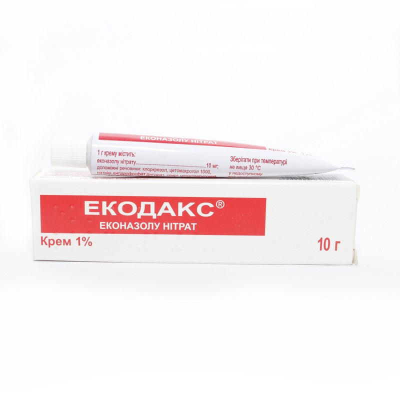 ЕКОДАКС КРЕМ 1% 10Г: ціна, інструкція, відгуки в мережі аптек Viridis